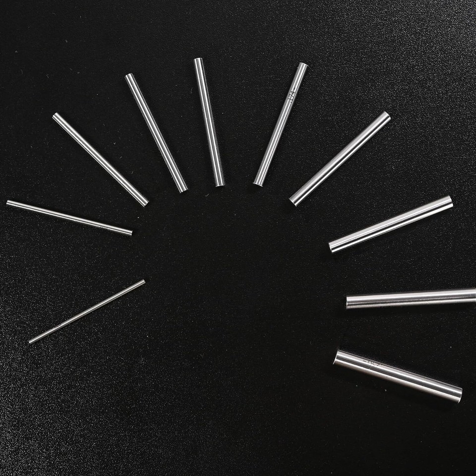 New 190x Bearing Steel Pin Gage M1 0.061''-0.250'' Metal Gage Set Minus ...