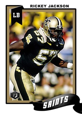 ACEO RICKEY JACKSON NEW ORLEANS SAINTS CUSTOM HAND MADE ART CARD | eBay