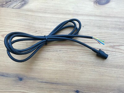 One BULGIN mini 3 pin plug 14mm body, Quad 33 303 FM3 Naim, 2 metre 3 ...