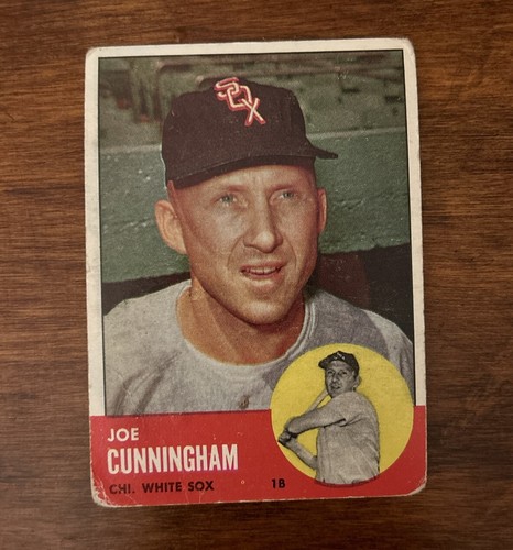 1963 Topps Baseball Joe Cunningham Chicago White Sox Card #100 | eBay