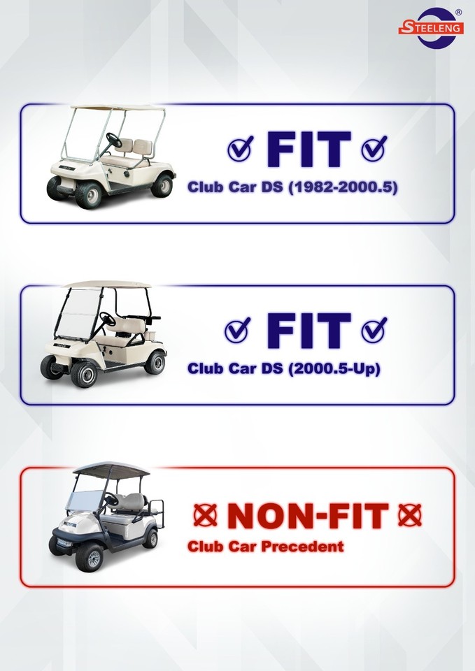 1982-2000 Club Car Golf Cart DS Model Rear Flip Seat Kit for Club Car ...