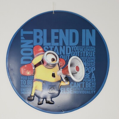 Open Road Brands Despicable Me Minion Round Metal Sign 13 x 13 | eBay