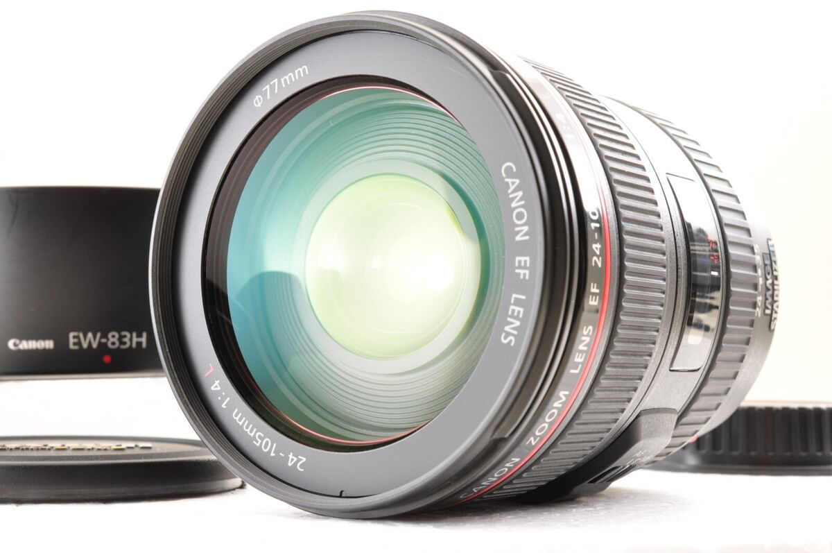 Canon EF 24-105mm F4 L IS USM Zoom Lens w/Hood Near Mint +5 Canon EF 24-105mm F4 L IS USM Zoom Lens w/Hood Near Mint +5