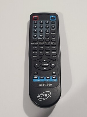 Apex Digital RM-1300 DVD Player Remote Control For AD-1500 | eBay
