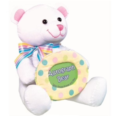 Baby Shower Party Supplies Autograph Bear w/ Picture Frame & Pen (20 cm ...