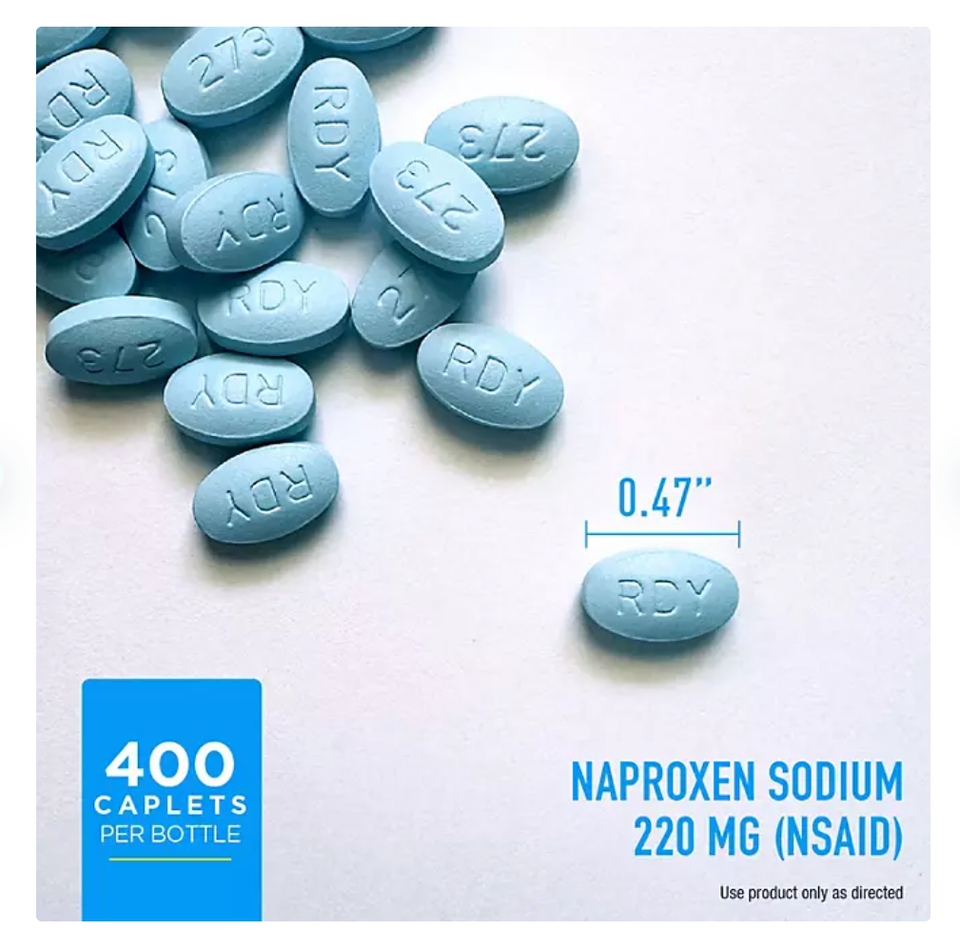 Member's Mark Naproxen Sodium Tablets – NSAID Pain Relief, 220 mg, 400 ...