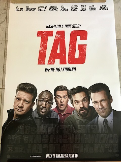 TAG MOVIE POSTER 2 Sided ORIGINAL FINAL 27x40 JEREMY RENNER ED HELMS | eBay