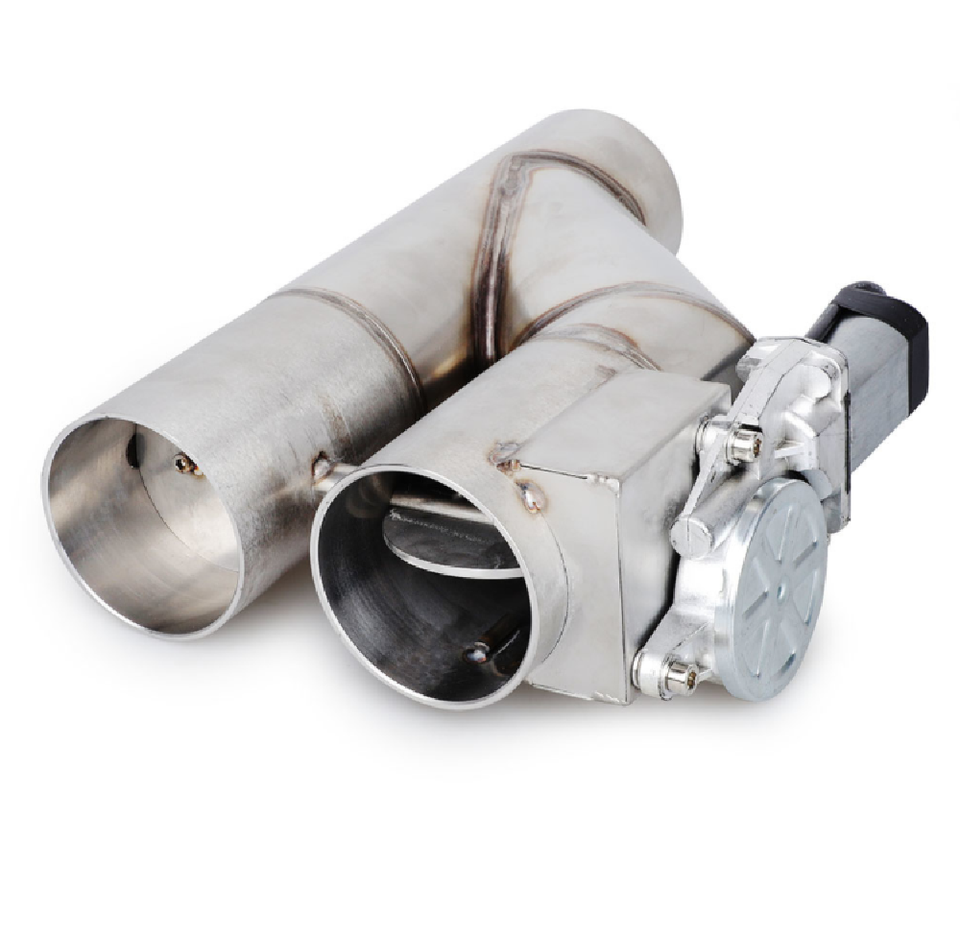 3" 76mm Dual Electric Exhaust Valve w/Remote - T304 Stainless Steel Y ...