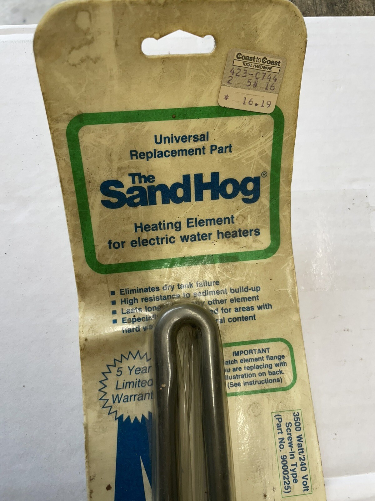 Sandhog Heater Element Universal Flange 3500W 208/240V Part # 9000225 ...