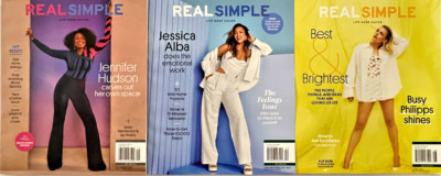 REAL SIMPLE MAGAZINES "PHILIPPS • ALBA • HUDSON" LIFE MADE EASIER ...