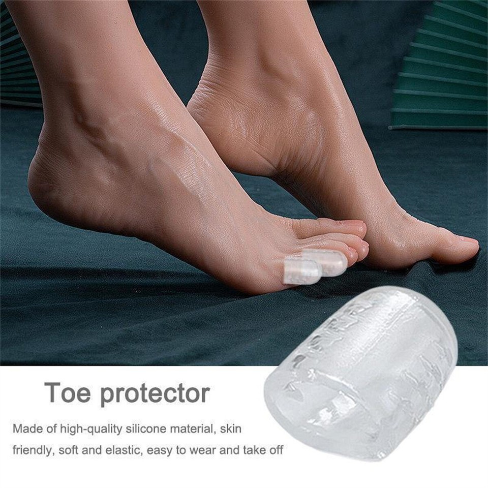 10Pcs Silicone Toe Caps Anti-Friction Breathable Toe Protector Prevents ...