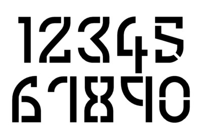 MYSTIC MUSE Numbers Stencil - 3 Inch Font Address House Plastic Sheet ...