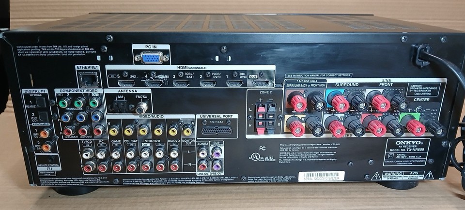 Onkyo TX-NR609 HDMI AV Network Receiver 7.2 Channel | eBay