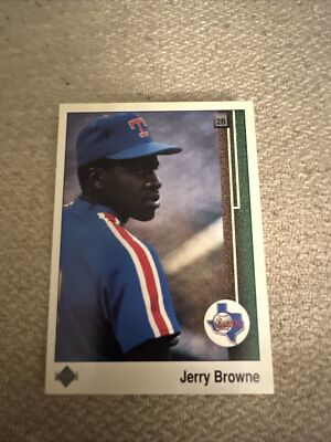 JERRY BROWNE TEXAS RANGERS #314 - UPPER DECK NM-MT 1989 | eBay