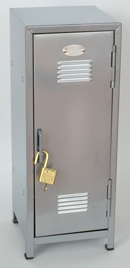 Kids Mini Metal Locker Kids Treasure Box 4.25"w 4.50"d 10.75"h 11 ...