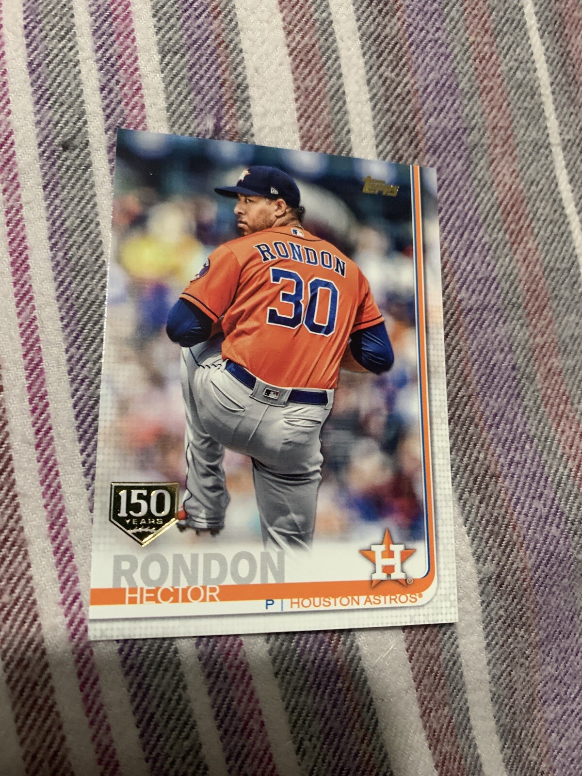 2019 Topps Series 1 Astros Hector Rondon 150 Years Gold Foil Stamp | eBay