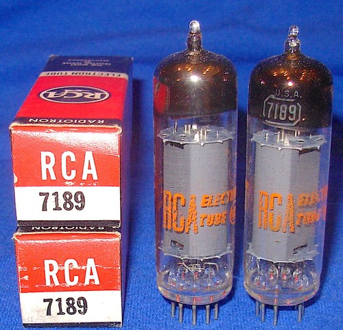 NOS / NIB Matched Pair RCA 7189 Vacuum Tubes Same 1961 Date | eBay