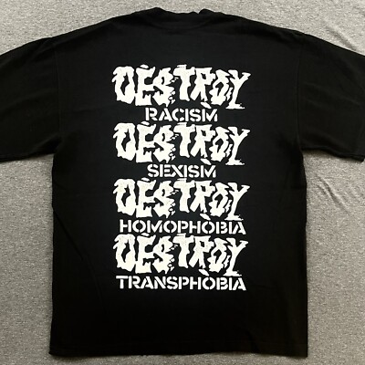 Lockwood51 Medium Destroy Hate T-Shirt — never worn | eBay