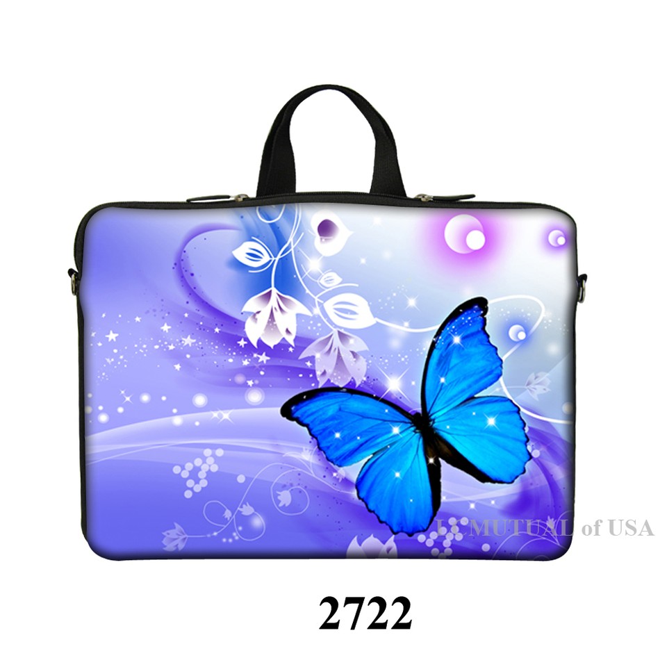 Neoprene Laptop Bag Sleeve Case W. Hidden Handle Fits 10 inch to 17.3 ...