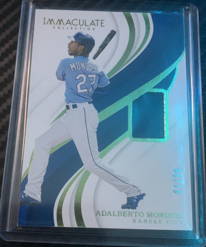 2019 Immaculate Collection #139 Adalberto Mondesi Jersey 61/99 Kansas ...