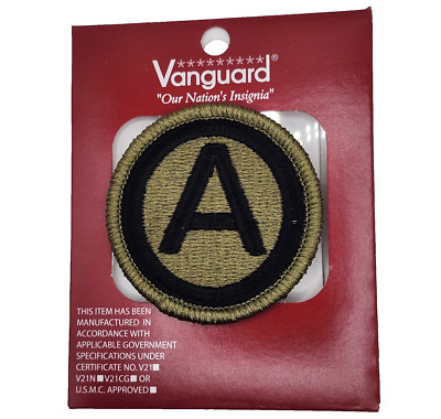 Vanguard Embroidered Patch US Army "A" Central (Was 3rd Army) OCP Patch ...