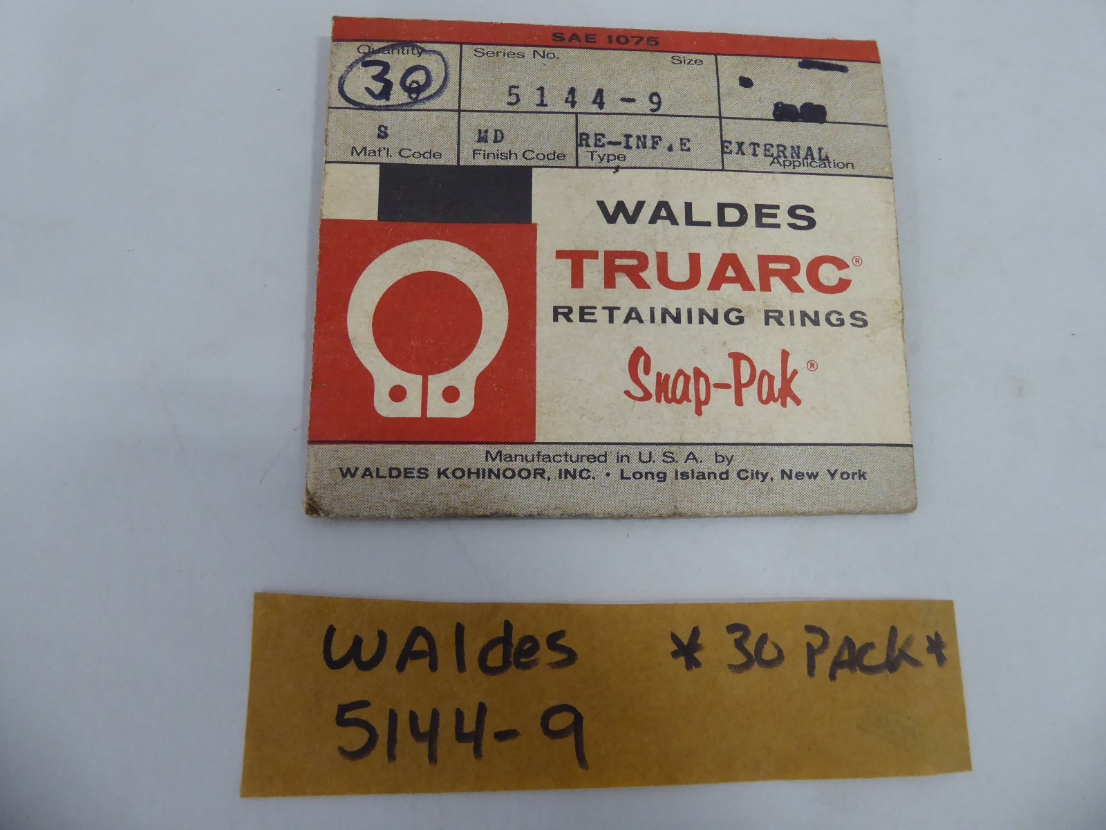 Waldes 5144-9 Retaining Ring Snap Ring (Pack of 30) | eBay