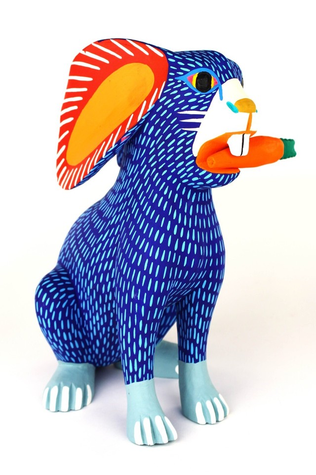 Oaxacan Wood Carving Armando Jimenez Rabbit Oaxaca Mexican Folk Art ...