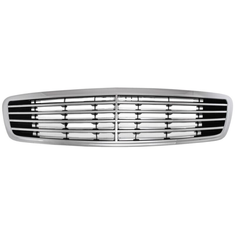 New Grille Fits 2000-2002 MERCEDES-BENZ S430 Chrome With Black ...