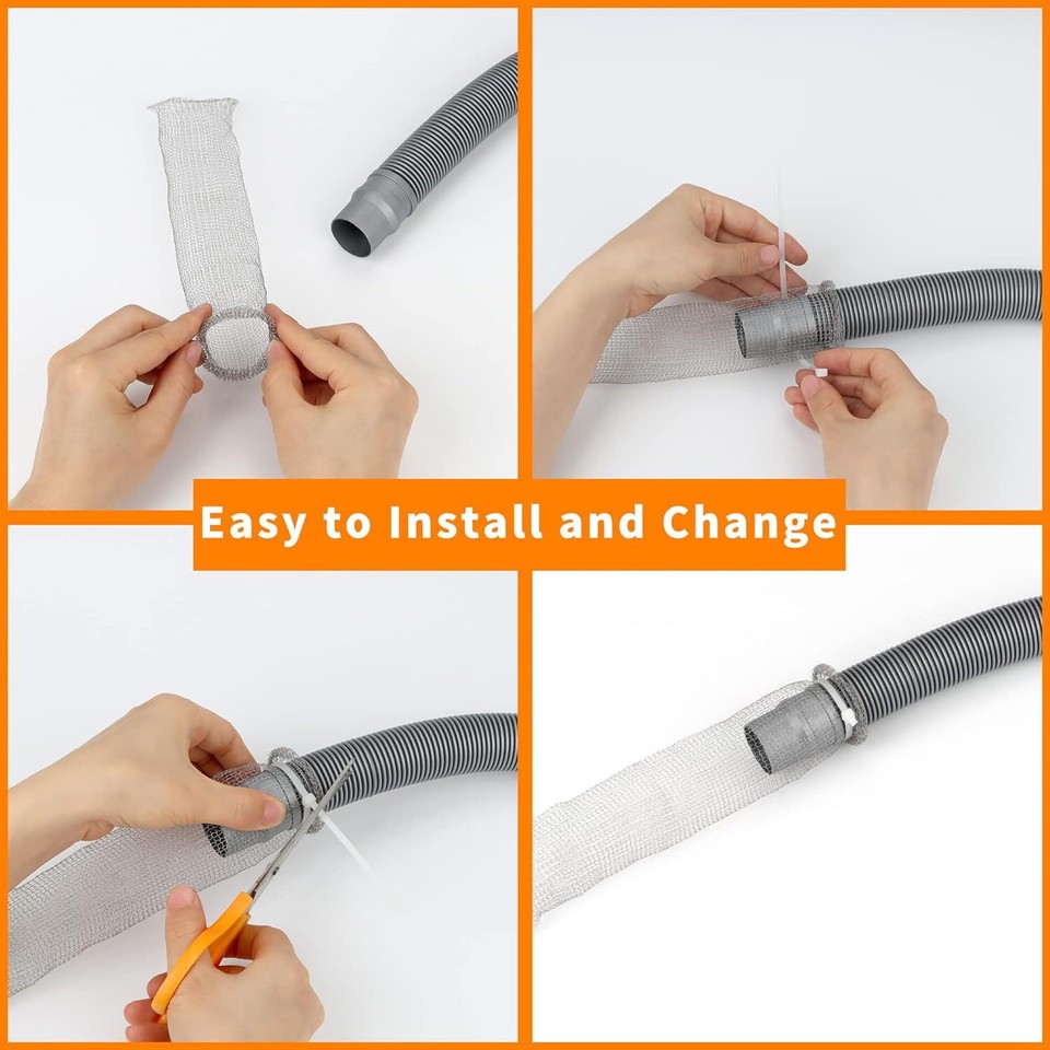 Washer Lint Traps Mesh Filter Snare Washing Machine Hose Lints Trapper ...