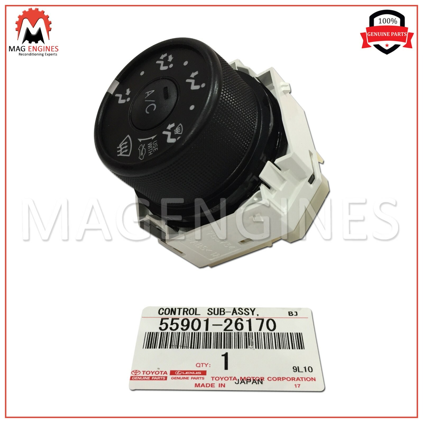 55901-26170 GENUINE OEM KNOB, HEATER CONTROL 5590126170 | eBay