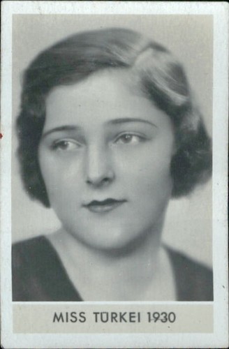 bh81 figurina card cpsm STAR donne piu' belle miss turchia turkei 1930 ...