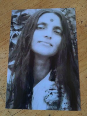RARE & BEAUTIFUL PHOTO ANANDAMAYI MA GREAT SAINT GURU INDIA SEPIA TONE ...