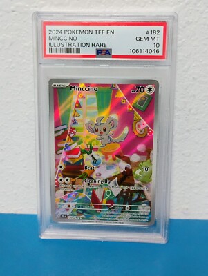 PSA 10 Minccino 182/162 Temporal Forces Illustration Rare Pokemon TCG | eBay