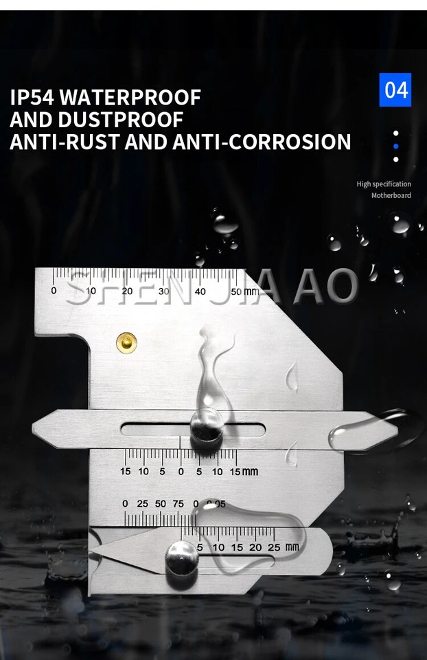 16 Pieces Kits Welding Measure Tools Combined Suit Welding Inspection ...