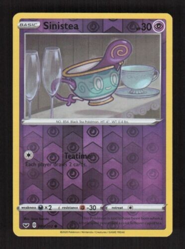 Sinistea Reverse Holo Pokemon TCG Card 089/202 | eBay