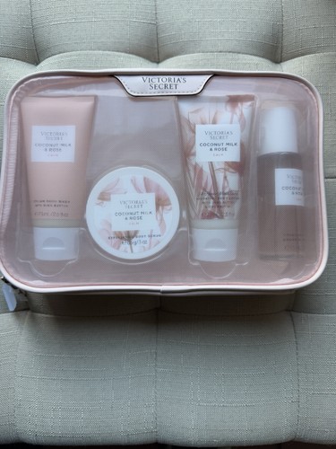 Victoria's Secret 4 Piece The Calm Starter Kit COCONUT MILK & ROSE NWT ...