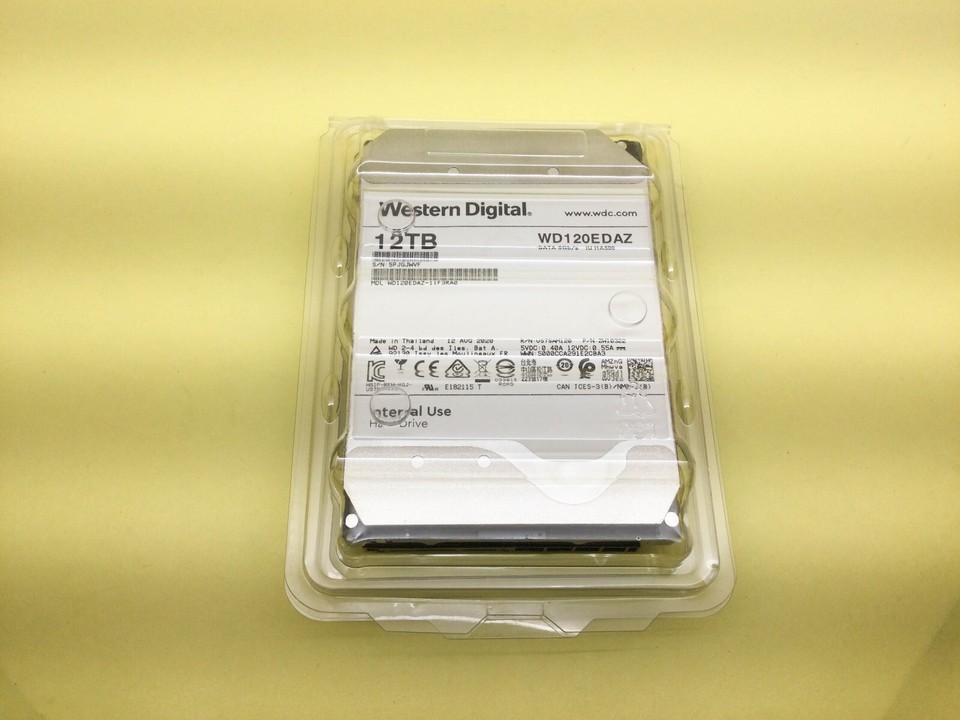 Western Digital 12TB 6Gb/s 5400RPM 256MB 3.5" SATA HDD WD120EDAZ | eBay