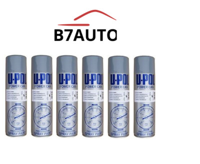 6x 500ML U-POL Grey Can Metal Etch Primer Aerosol Spray Paint ...