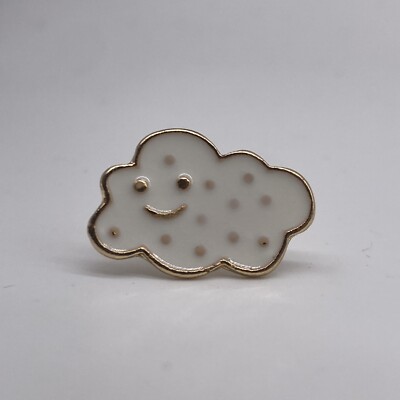 Enamel Happy Smiling Cloud Lapel Pin | eBay