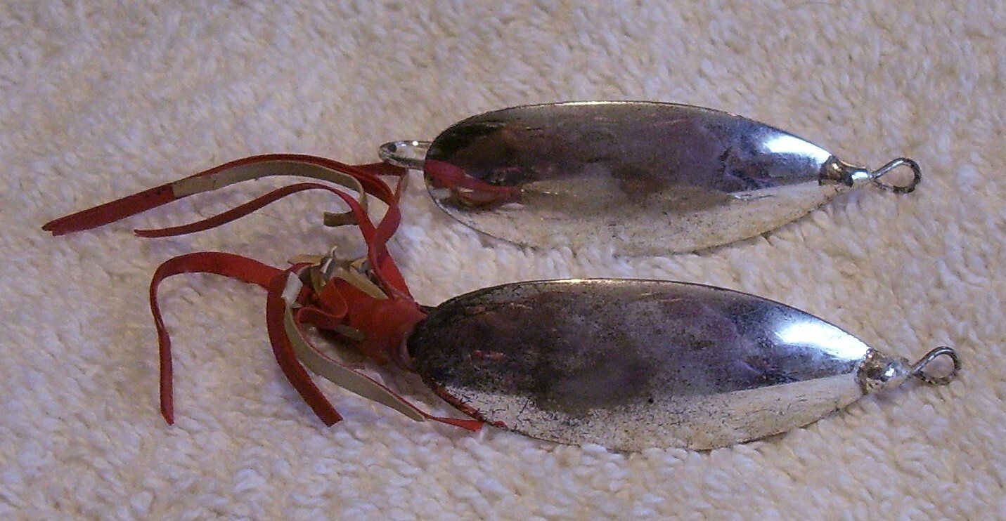 2 VINTAGE JOHNSON SILVER MINNOW LURE 10/27/21P 1-5/8" | eBay