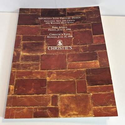 CHRISTIE'S IMPORTANT 20th CENTURY DESIGN NY Thomas Molesworth Stickley ...