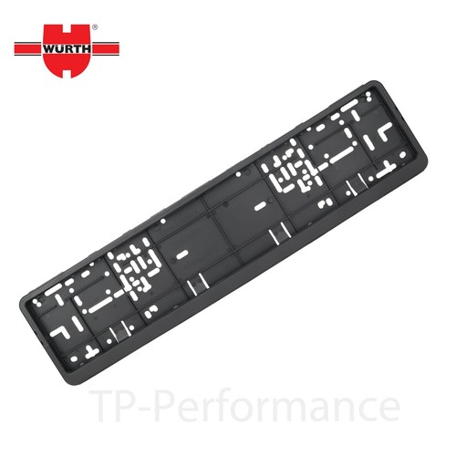 2x Genuine Wurth Number Plate Holders Frame German Quality Pair Klapp ...
