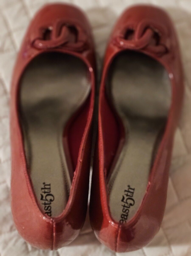NWOB East 5th Rust Colored Pump Closed Toe Stacked heel SZ 7 1/2 M | eBay