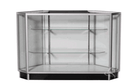 All Glass Extra Vision Corner Showcase Display Store Fixture #SC-KDCU ...