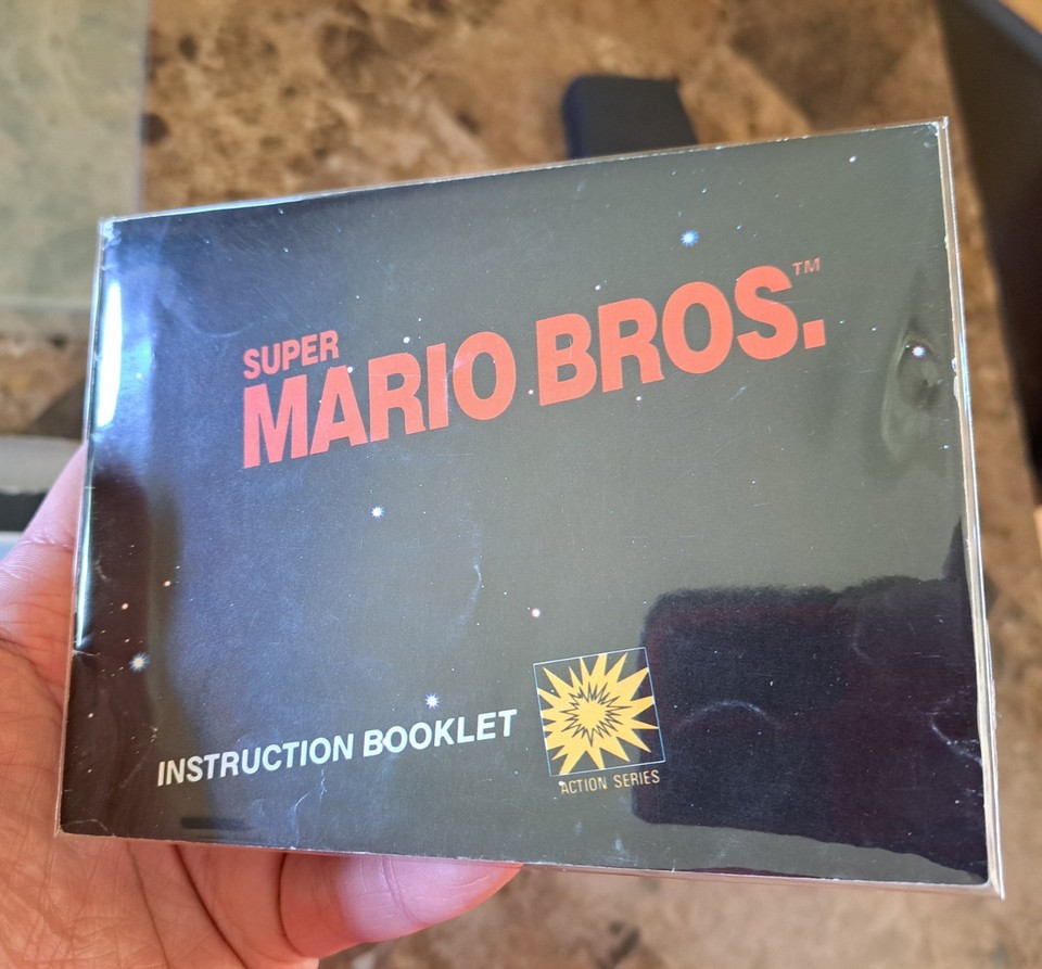 Super Mario Bros. Nintendo NES Black Box CIB Complete in Box Hangtab ...