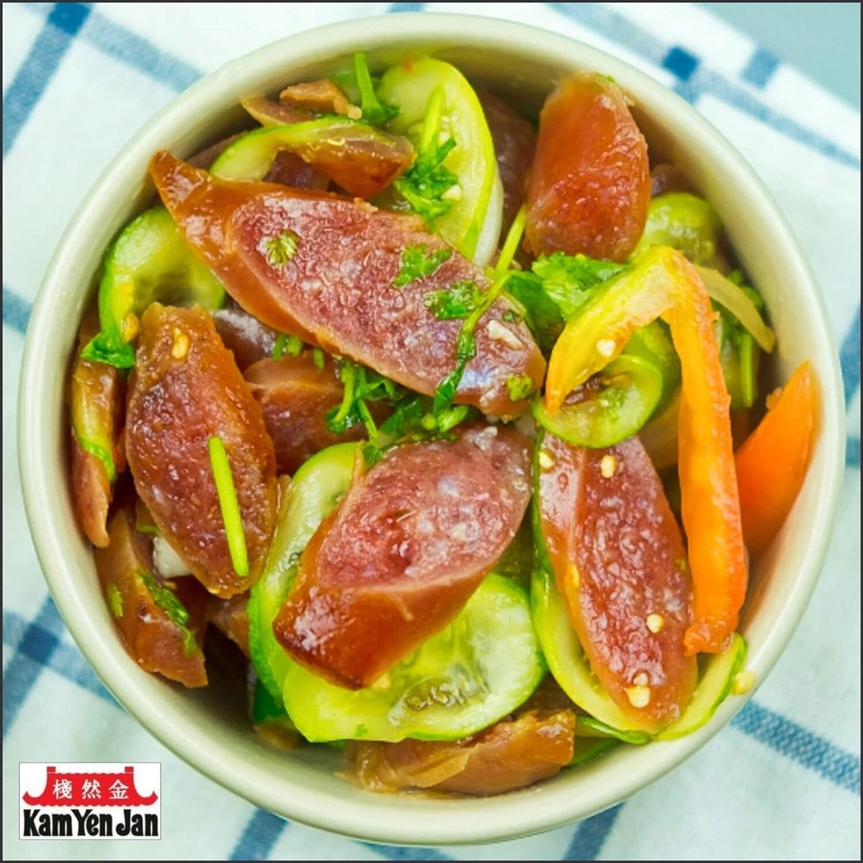 Kam Yen Jan Chinese Style Pork Sausage 14 oz(Pack of 12)~Product of USA ...