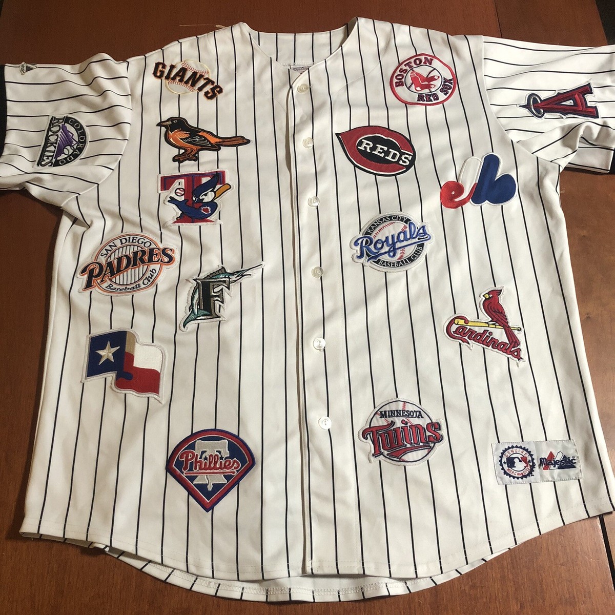 Majestic 2003 MLB All-Star Game Chicago All 30 Team Logo Majestic 2003 MLB All-Star Game Chicago All 30 Team Logo