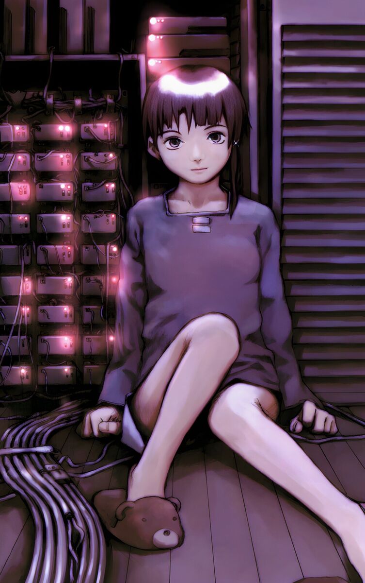 Serial Experiments Lain Poster Cyberpunk Illustration by Serial Experiments Lain Poster Cyberpunk Illustration by