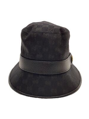 GUCCI hat cotton Black total pattern women's 576587 4HG53 GUCCI hat cotton Black total pattern women's 576587 4HG53