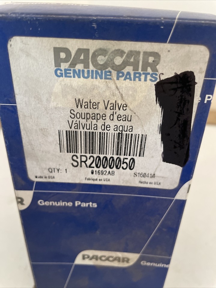 GENUINE PACCAR WATER VALVE SR2000050 NEW OEM | eBay